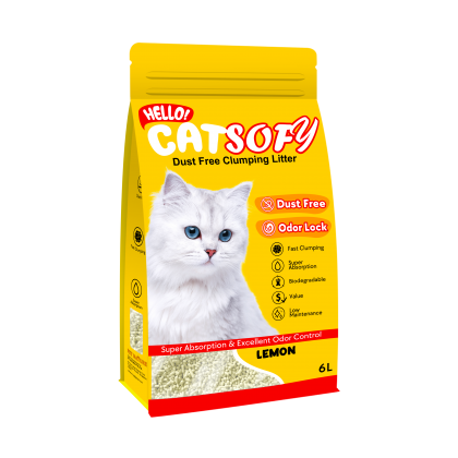 Hello Microsofy Cat Litter Lemon