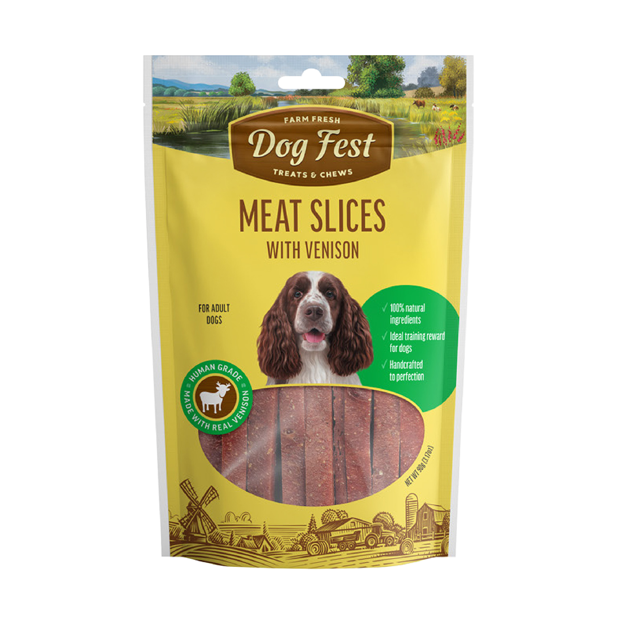 Dog Fest Meat Slices with Venison for Adult Dog - Pro Feeds